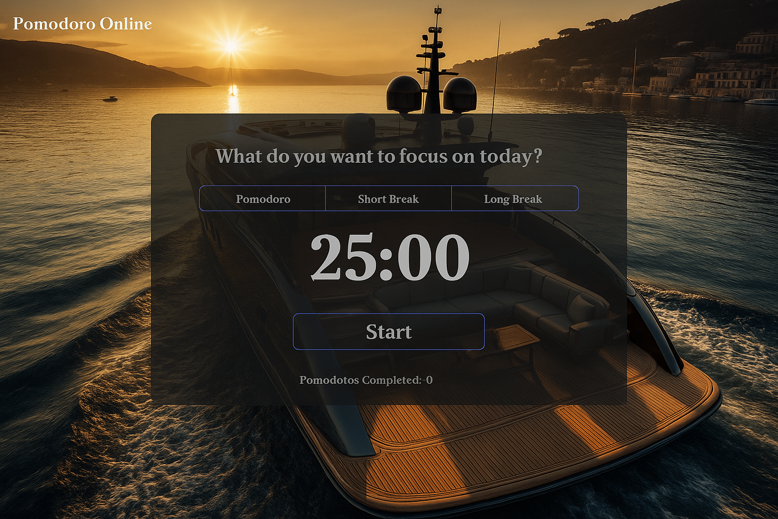 Pomodoro Online Timer